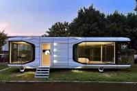 China Space Capsule Prefabricated House Steel Frame Custom Color 100% Factory Built for sale