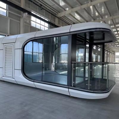 China Customized Modern Prefabricated Space Capsule House with Intelligent System Steel Structure for sale