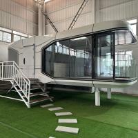 China Modern Prefab Space Capsule House Steel Structure Outdoor Hotel Villa Custom Color for sale