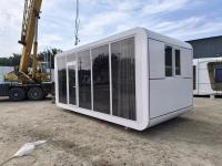 China Eco Friendly Modular Container Home Customized Aluminum Plate Wall Capsule House for Outdoor Hotel 20ft for sale