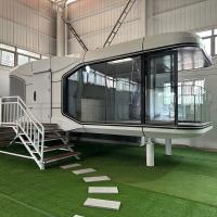 China Modular Prefab Steel Space Capsule Home 30-Year Lifespan Custom Interior Outdoor Hotel for sale
