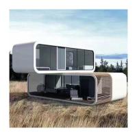 China Waterproof Prefab Modular Space Capsule House 8500x3300mm Steel Frame Living Unit for sale