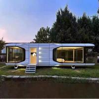China Modern Prefab Capsule House 8500x3300mm Space Capsule Hotel Cabin with 12KW Power for sale