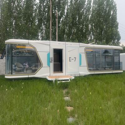 China Modern Prefab Space Capsule House 8500x3300mm Steel Frame Luxury Container Cabin for Hotel for sale