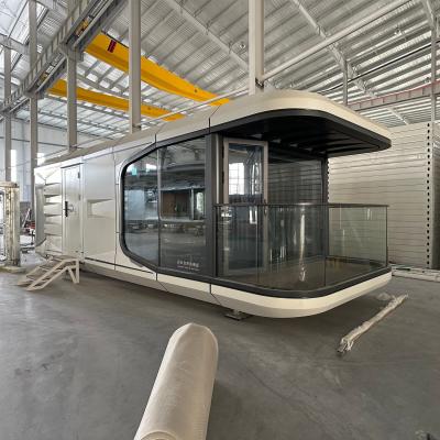 China Hotel Luxury Mobile Container House Space Capsule 4m x 8m Galvanized Steel for sale