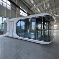 China Steel Luxury Space Capsule Container House 8500x3300mm Custom Color Prefab Hotel Cabin for sale