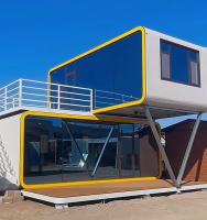 China Steel Luxury Space Capsule Container House 8500x3300mm Custom Color Prefab Hotel Cabin for sale