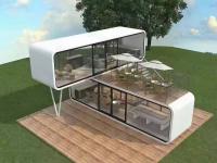 China Outdoor Steel Modular Capsule Home 8500x3300mm Prefabricated Living Unit for Hotel Sports Room for sale