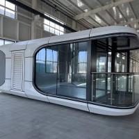 China Prefabricated Space Capsule House 8500x3300mm Sandwich Panel Modular Living Villa for sale