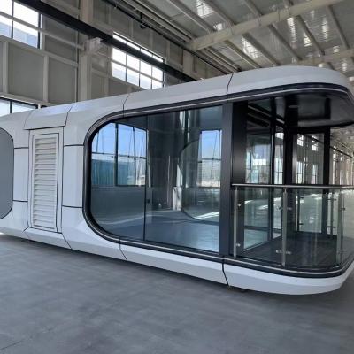 China Prefabricated Space Capsule House 8500x3300mm Sandwich Panel Modular Living Villa for sale