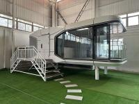 China Prefabricated Space Capsule House 8500x3300mm Sandwich Panel Modular Living Villa for sale
