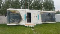 China Customized Space Capsule Prefab House Modular Steel Structure Movable Hotel Home 20ft for sale