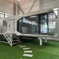 China Aluminum Window Space Capsule Container Hotel Modular House 4m x 8m Fast Construction for sale