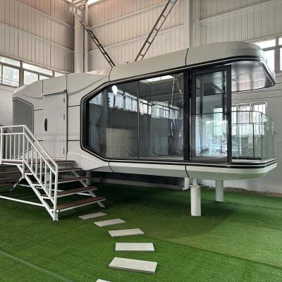 China Aluminum Window Space Capsule Container Hotel Modular House 4m x 8m Fast Construction for sale