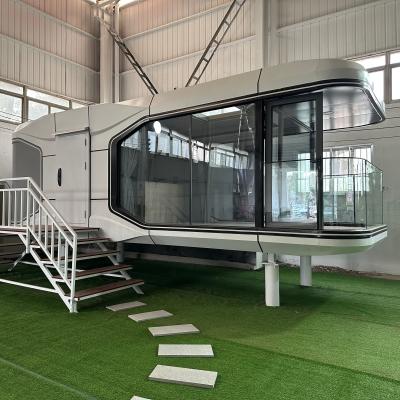 China Modern Prefabricated Space Capsule Hotel Cabin 15mm Floor Galvanized Steel Frame Low Carbon Energy Saving for sale