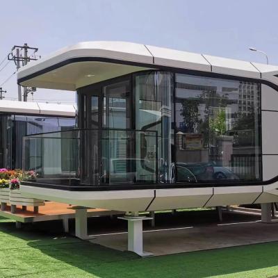 China 20'/40' Space Capsule Container House with -40°C to 40°C Temperature Range and 120 km/h Wind Resistance for sale