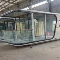 China Space Capsule Container House - 4m x 8m Customizable Steel Structure with 15mm Floor & -40°C to 40°C Temperature Range for sale