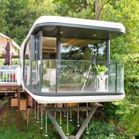 China Space Capsule Prefabricated Container House - 20'/40' Sizes, -40°C to 40°C Temperature Resistance, 120 km/h Wind Rating for sale