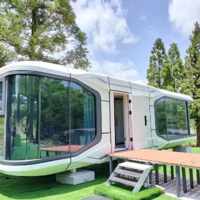 China Outdoor Mini Space Capsule Hotel Prefab House with Aluminum Window Custom Color for sale