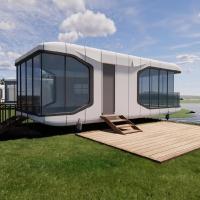 China Prefabricated Space Capsule House Modular Living Villa with Furniture 20ft Steel Structure for sale