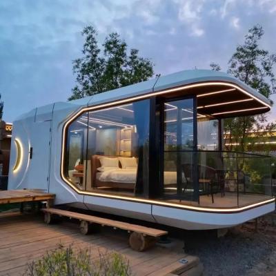 China Prefabricated Space Capsule Hotel 20ft 40ft Container Custom Galvanized Steel for sale