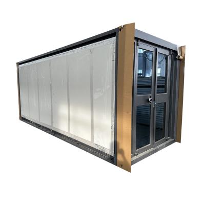 China Prefab Steel Expandable Container House 2 Floor Glass Sandwich Panel 30 Year Service Life for sale