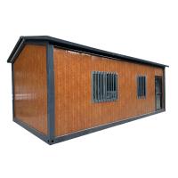 China Flat Pack Container House 50mm EPS Sandwich Panel Steel Structure Dormitory Prefabricated Home for sale