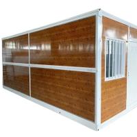 China Foldable Container House 20ft Prefabricated Mobile Building with Galvanized Steel Frame for Winter Use for sale