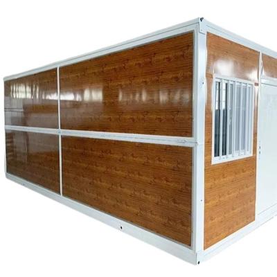China Foldable Container House 20ft Prefabricated Mobile Building with Galvanized Steel Frame for Winter Use for sale