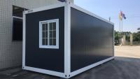 China Customized Waterproof Fireproof Flat Pack Container House 20FT 40FT Steel Frame Prefab Home for sale
