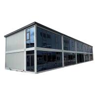 China Detachable 20ft 40ft Container House Customized Design Steel Frame Rock Wool Wall Panel for sale