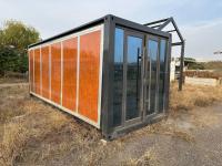 China Flat Pack Container House Steel Sandwich Panel Custom Size 3m x 6m-12m for sale
