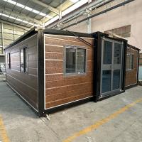 China 20ft Expandable Container House Steel Sandwich Panel Customizable Prefabricated Tiny Home 120km/h Wind Resistant for sale