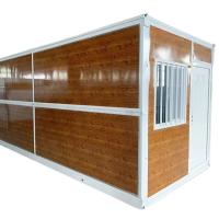 China 20ft 40ft Steel Frame Folding Container House Quick Installation Customized Color for sale