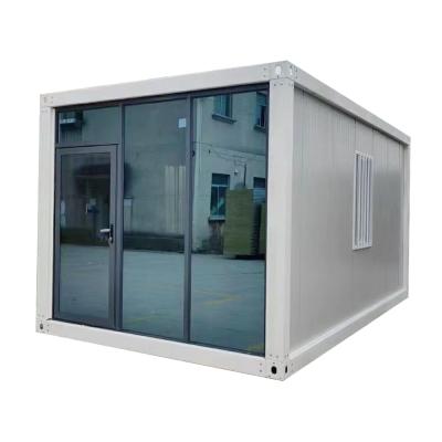 China Modular Prefabricated Container House 20ft 40ft Detachable Steel Frame PVC Floor for sale