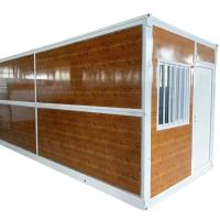 China Customized Color Steel Frame Folding Container House 40ft for Multi Purpose Shipping for sale