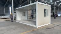 China 40ft 3C CE CL SAA Standard Energy Saving Modular Prefab Steel Glass Wool Sandwich Panel Folding Container House for sale