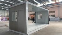 China 20ft Expandable Modular Container House 5800x2500mm Galvanized Steel Folding Pop Up Cabin for sale
