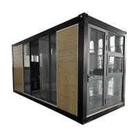 China Flat Pack Container House 20FT 40FT Customizable Steel Sandwich Panel Prefab Home for sale