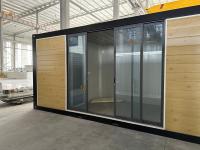 China Flat Pack Prefabricated Container House 20FT 40FT Galvanized Steel Sandwich Panel for sale