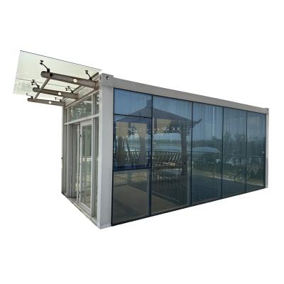 China Flat Pack Container House 20FT 40FT Galvanized Steel Sandwich Panel Prefab Office 30 Year Service Life for sale