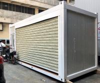 China Flat Pack Container House 20FT Prefab Office High Wind Rating 10 Grade Fast Install Galvanized Steel for sale