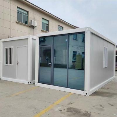 China Customized 20FT 40FT Detachable Container House PVC Floor Fiber Glass Roof Steel Frame for sale