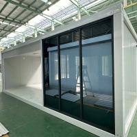 China Customized 20FT 40FT Detachable Container House PVC Floor Fiber Glass Roof Steel Frame for sale