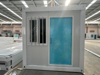 China Folding Container House 20ft 40ft Fast Build Steel Frame Sandwich Panel Prefab Windproof for sale