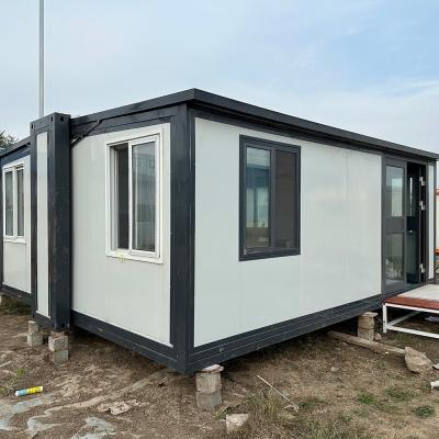 China Expandable Container House 20FT 40FT Galvanized Steel Prefabricated Portable Home for Living Office for sale