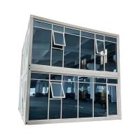 China Waterproof Modular Prefabricated Container House 40HQ with Broken Bridge Aluminum Door Steel Frame for sale