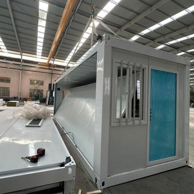 China 20ft Prefabricated Foldable Container House with Detachable Structure and Aluminum Window Design for sale