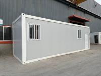 China Flat Pack Container House 50mm EPS Sandwich Panel Prefab Cabin Eco-Friendly Dormitory Housing for sale