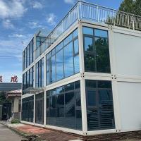 China Double Layer Modular Prefabricated Container House 20ft 40ft PVC Floor Office for sale